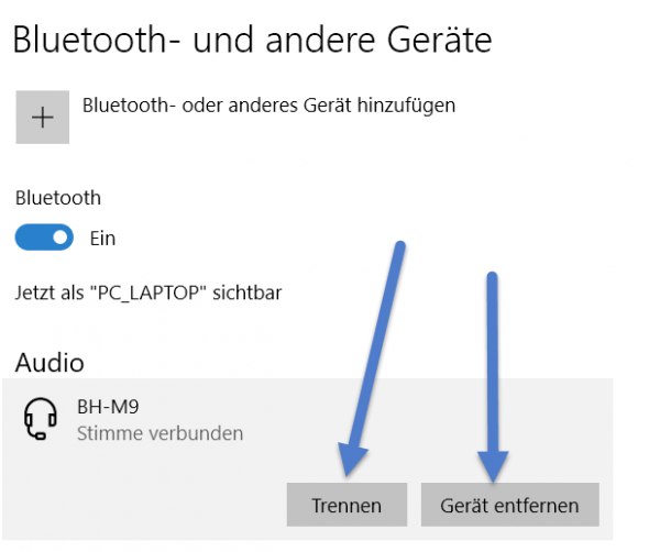 Windows 10: Bluetooth Kopfhörer Headset Lautsprecher verbinden