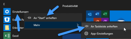Einstellungen bei Windows 10 starten - alle Möglichkeiten