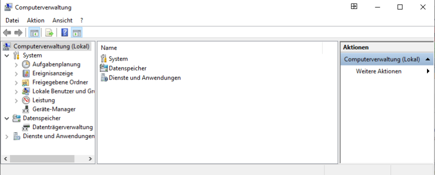 Computerverwaltung bei Windows 10 starten - alle Möglichkeiten