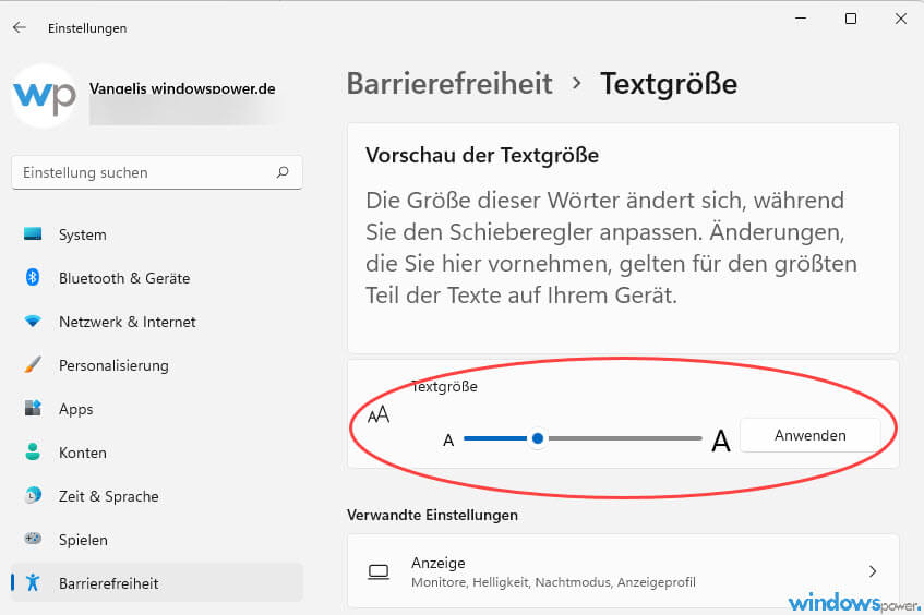 So Einfach ndern Sie Die Schriftgr e Unter Windows 11