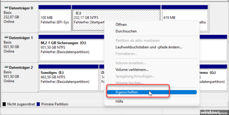 GPT oder MBR Partitionsstil? 3 Möglichkeiten das herauszufinden