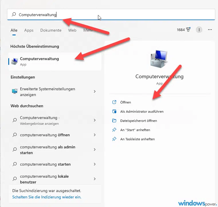 So öffnen Sie Computerverwaltung bei Windows 11 - 6 Möglichkeiten
